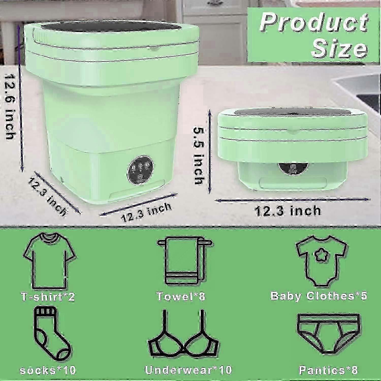 Portable washing machine, folding dryer, mini washing machine, small ...