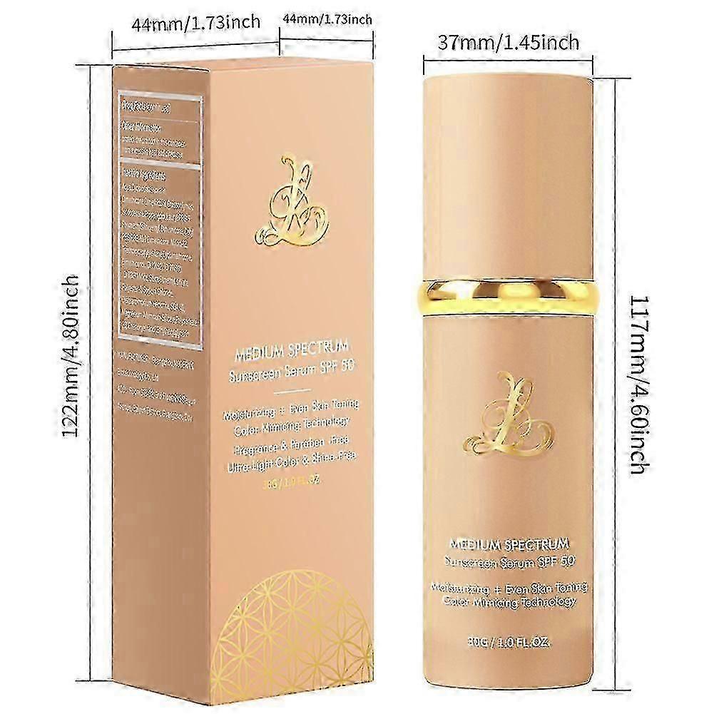 4-in-1 color changing foundation with spf 50+, medium spectrum, full ...