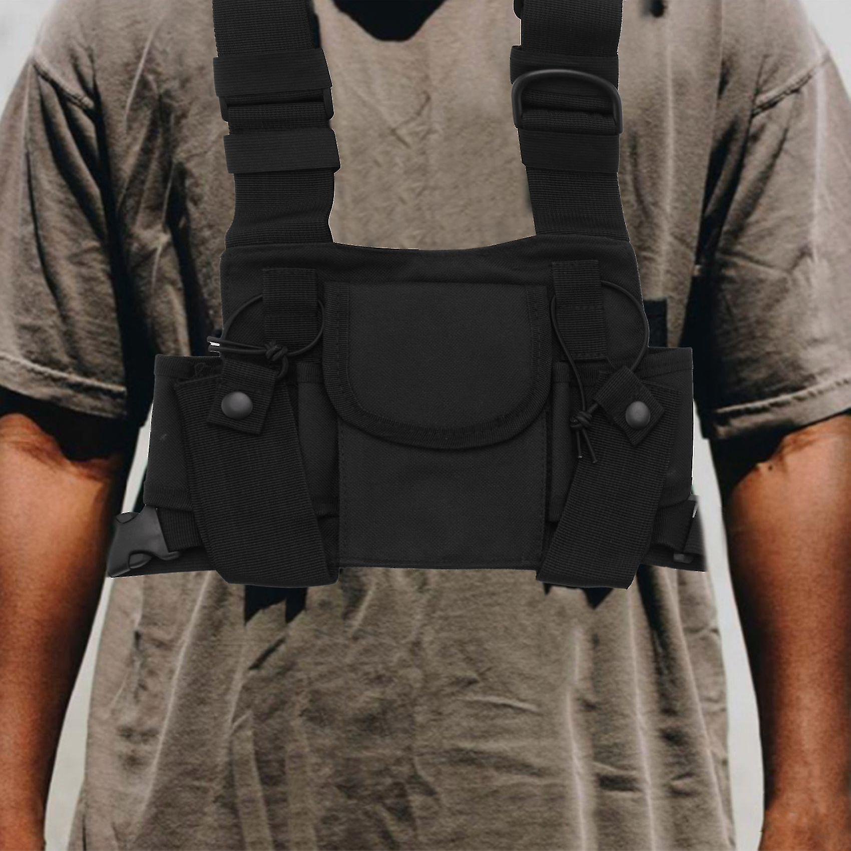 Radios Pocket Radio Chest Harness Chest Front Pack Pouch Holster Vest ...