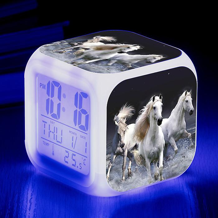 Horse Alarm Clock - Animal Alarm - LED - With Light - Glow in the ...
