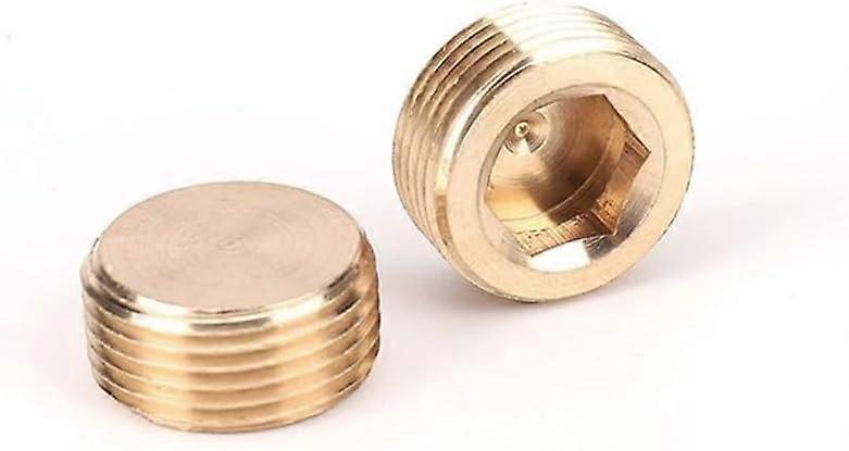 Brass Hex Socket End Cap Plug Pipe Fitting M5 M6 M8 M10 M12 M14 M16 M18 ...