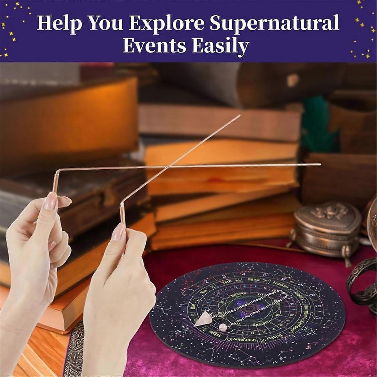 Copper Dowsing Rods Kit, Dowsing Kit for Water Exploration, Witching ...