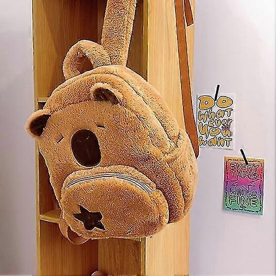 Cute Capybara Plush Backpack, Capybara Plush Animal Backpack, Capybara ...