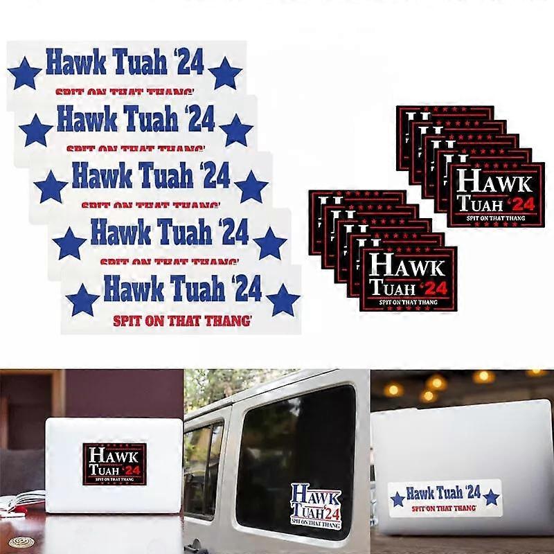 10pcs Hawk Tuah '24 Stickers Hawk Tush Spit On That Thang Sticker Funny ...