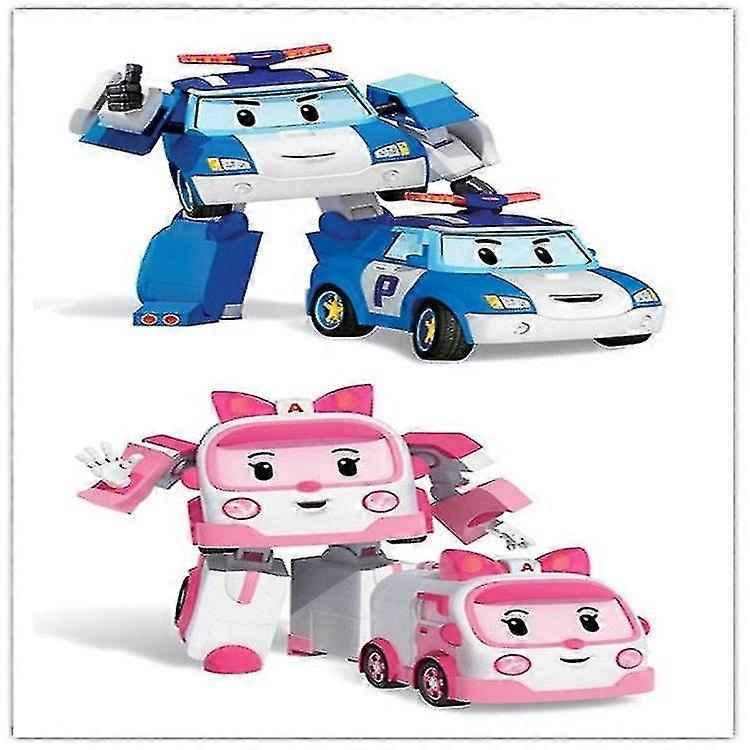 Poli Robocar Robot Transforming Robot Fire Truck Traffic Rescue Team ...