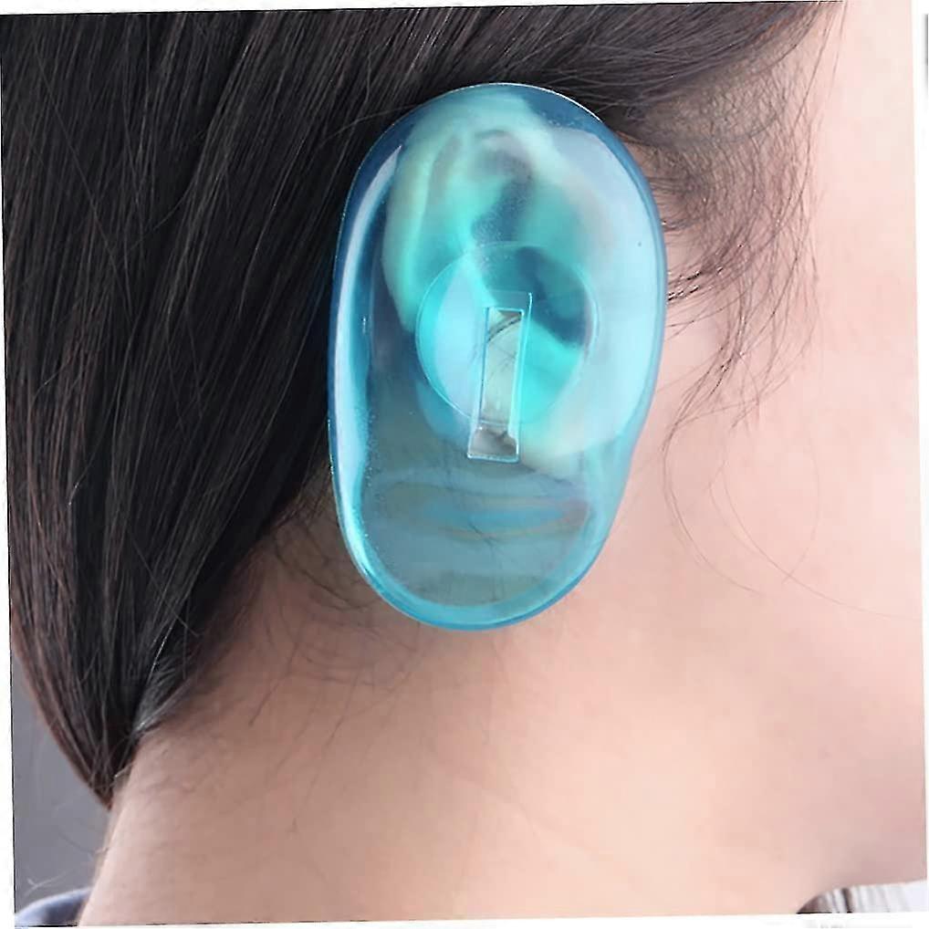 Shower Cap Ear Muffs, Silicone Ear Cover Ear Protector Waterproof ...