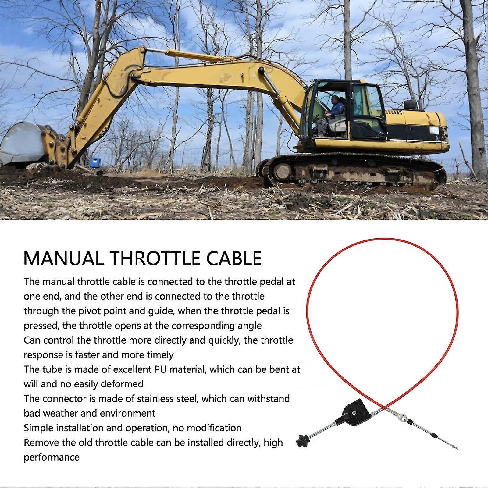 Excavator Manual Throttle Cable Excavator Controller Throttle Cable ...