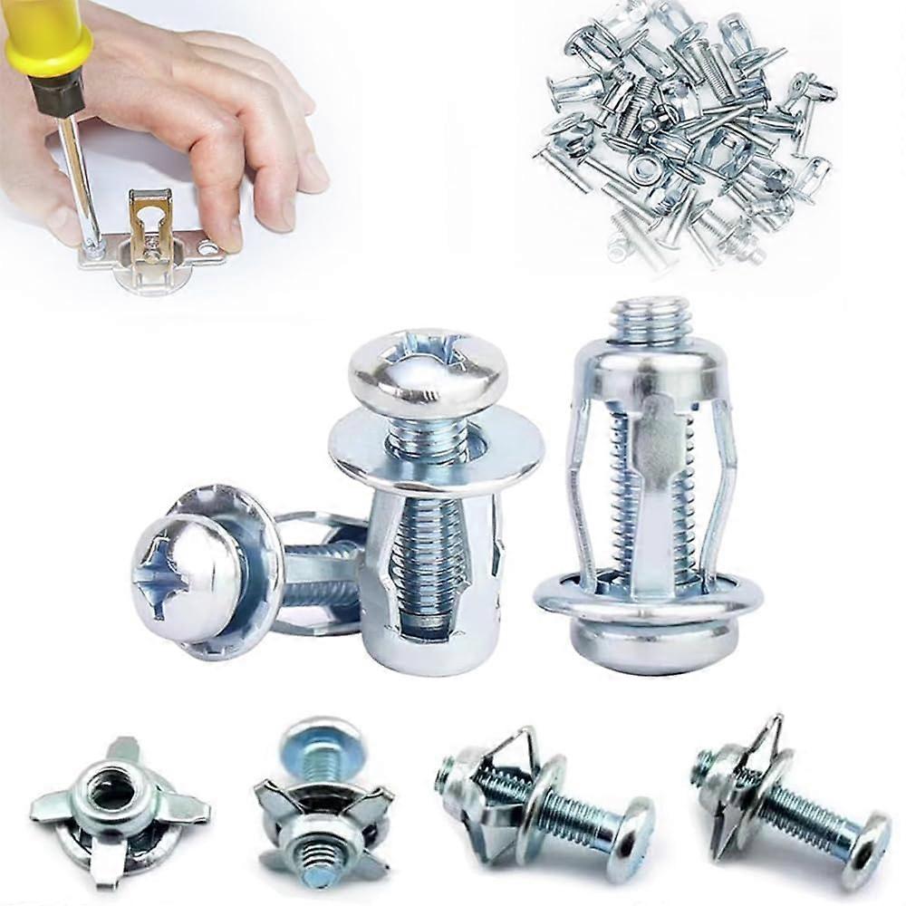 Petal Nut - Hollow Metal Wall Nuts for Hollow Wall Iron (M6 x 25, Pack ...