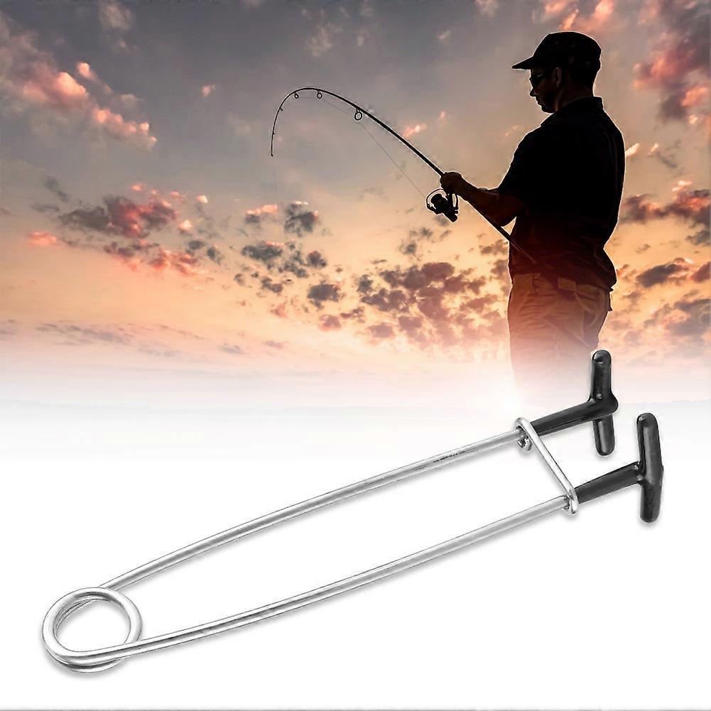 Stainless Steel Fish Mouth Opener Jaw Spreader Saltwater Fishing Tool ...