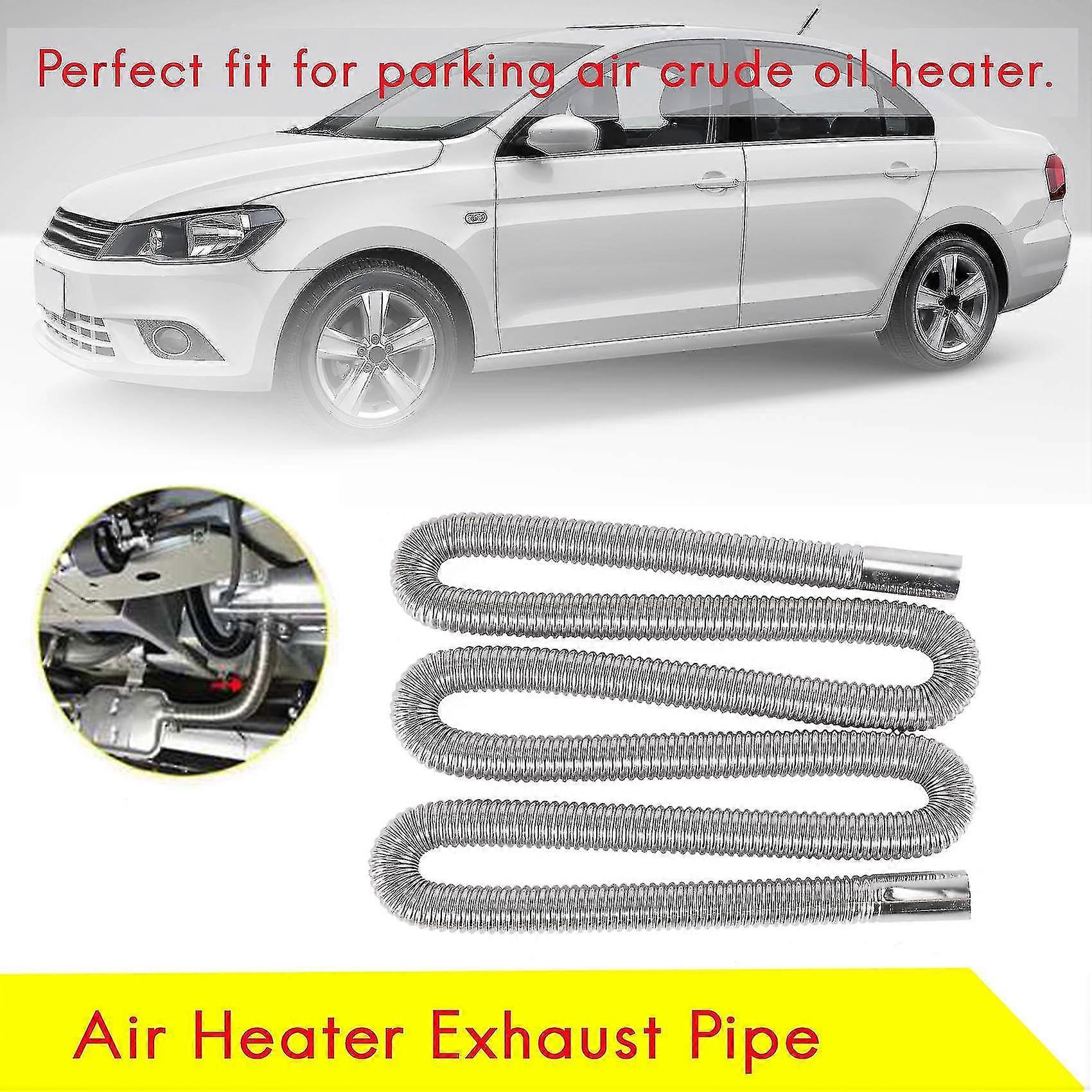 200cm Car Air Parking Heater Exhaust Pipe With 2 Clamps Fuel Tank ...