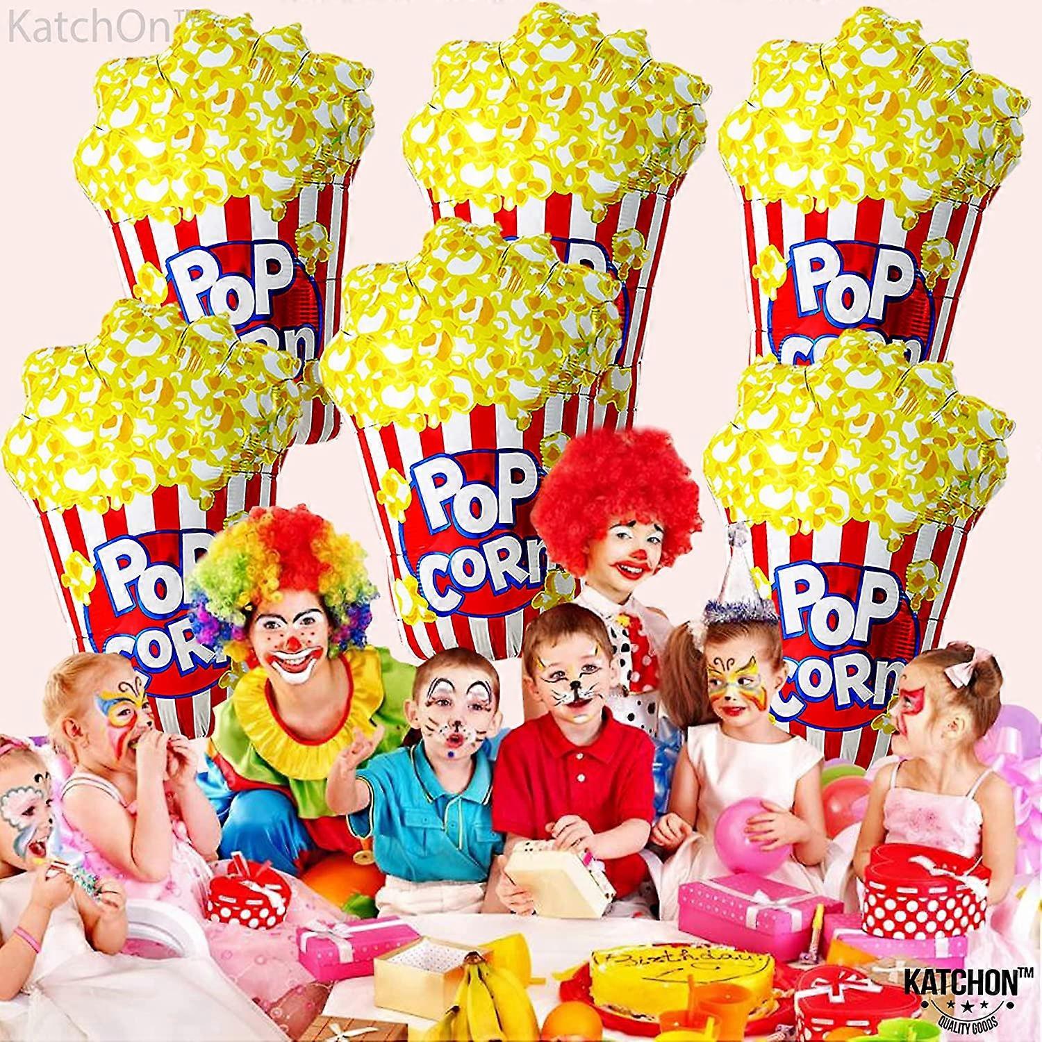 Popcorn Balloons For Popcorn Party Decorations - 26 Inch Popcorn Foil ...