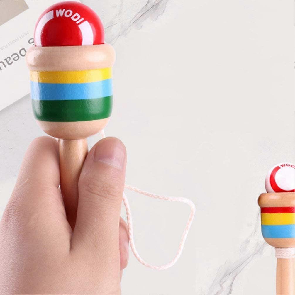 2 Pack Wooden Catching Fan You Cups and Ball Games Hand Eye ...