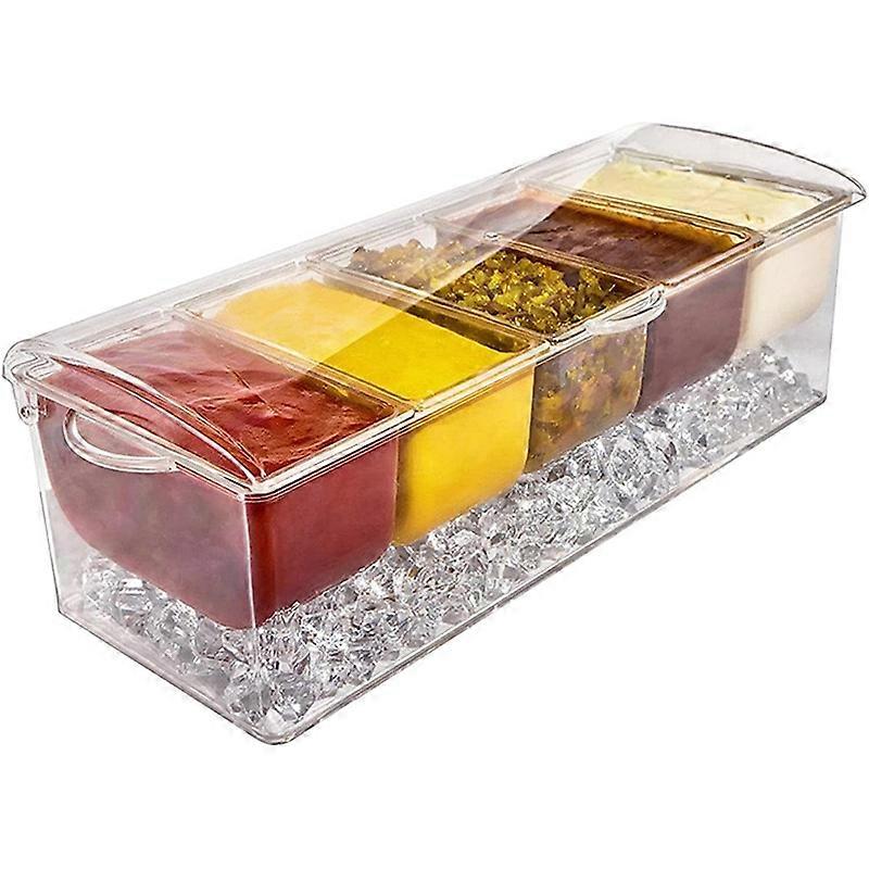 Fruit Vegetable Spice Container with Lid, Plastic Ingredient Container ...