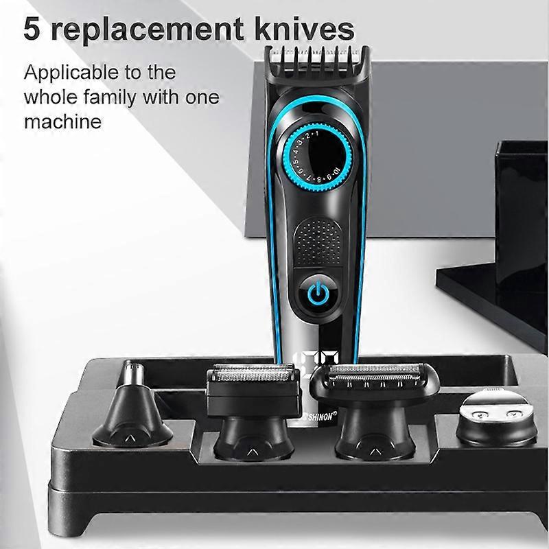 SHINON SH-1831 Multifunctional Electric Shaver Haircut Nose Hair ...