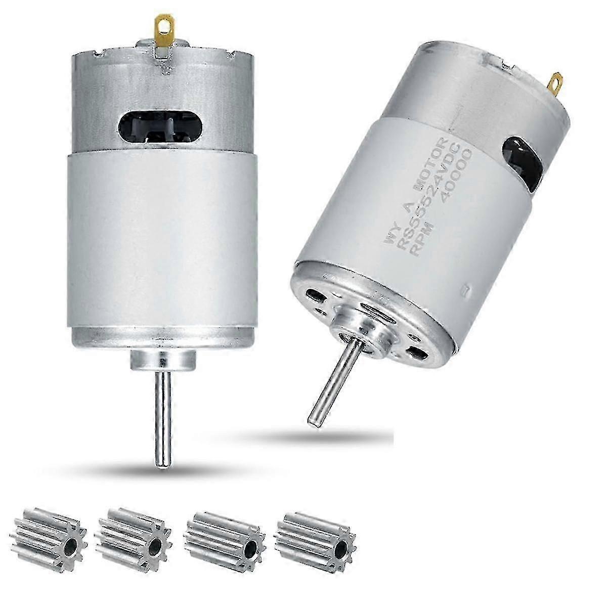 24V 40000RPM Electric Motor 2Pc,High Speed Motor RS555 Kids Ride on ...