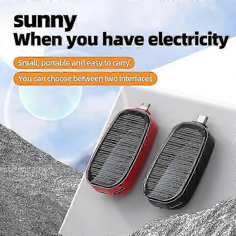 Mini Solar Power Bank Portable Keychain Powerbank For Cell Phone ...