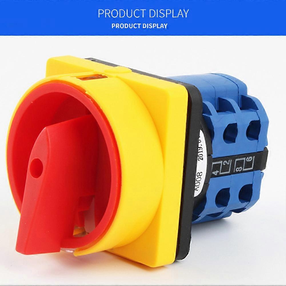 20A OFF-ON 4 Poles Disconnect Isolator Switches LW26GS CA10 48X48mm ...