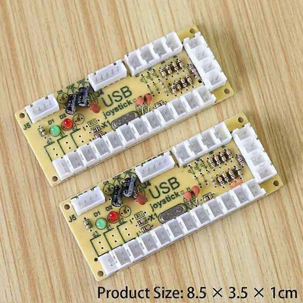 2X Zero Delay Arcade DIY Kit USB Encoder PC to Joystick for 5pin Joystick & 2.8mm Button | Fruugo UK