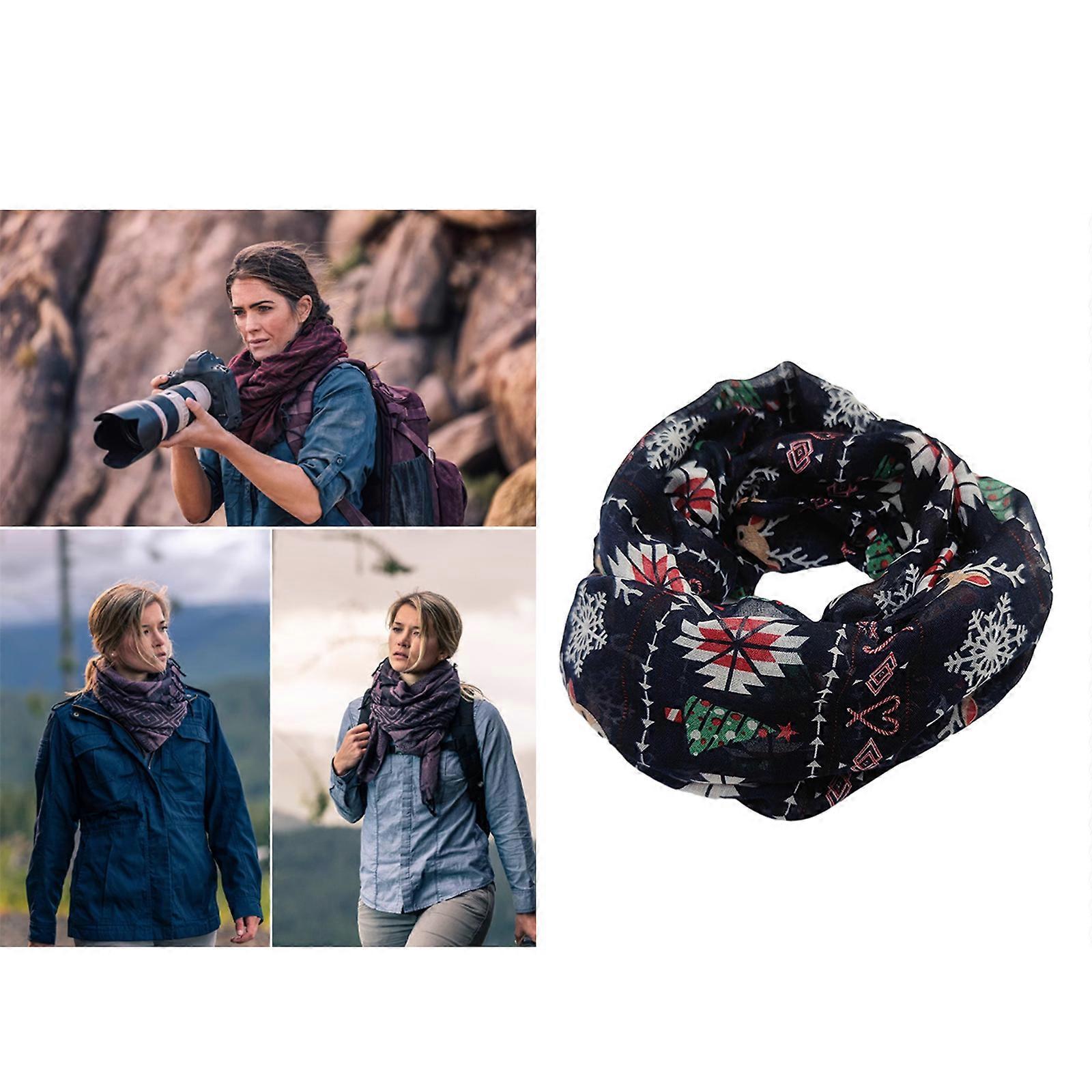 Christmas Printing Scarf for Festival Party Stylish Neck Scarves for ...