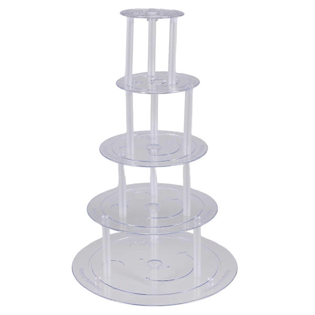 Cake Supports for Multi-Tier Cakes Cake Stand 5 Levels (9/12/16/20/26cm ...