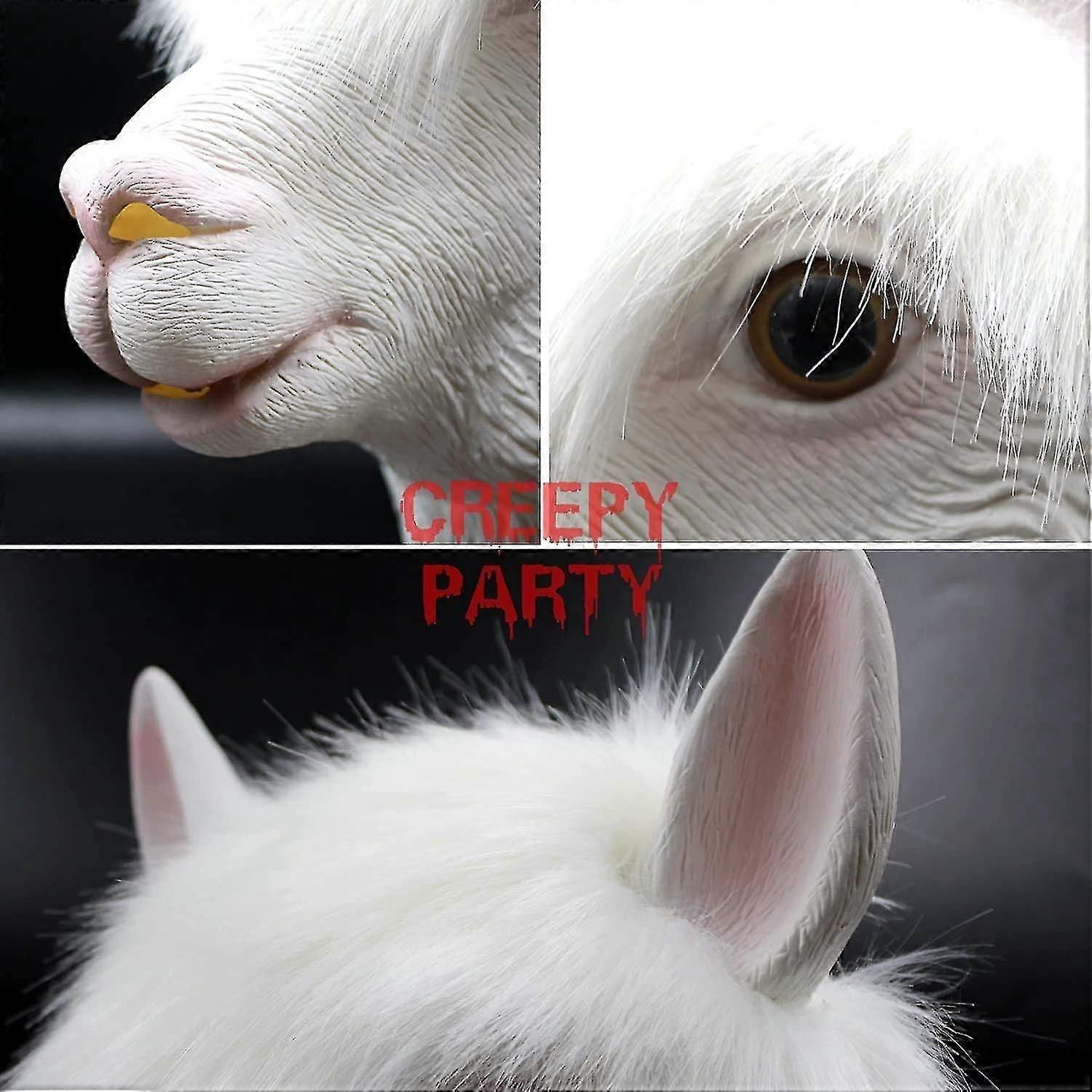 Alpaca Llama Animal Head Latex Mask for Halloween Costume Party | Fruugo UK