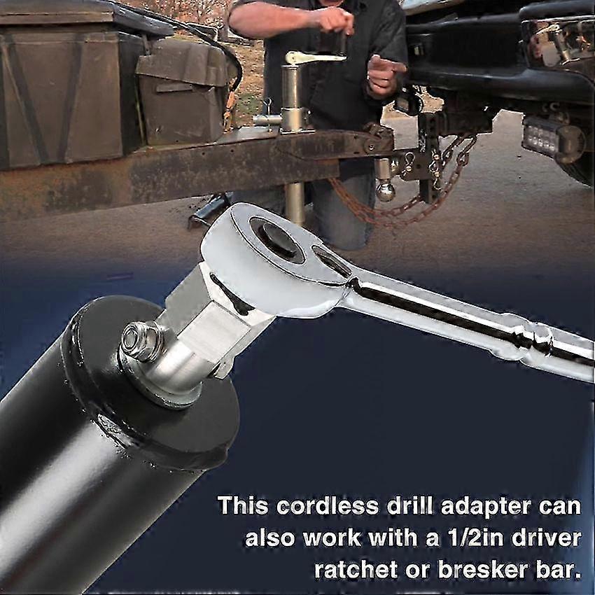 Stainless Steel Headwind Trailer Jack Crank Handle Cordless Drill ...
