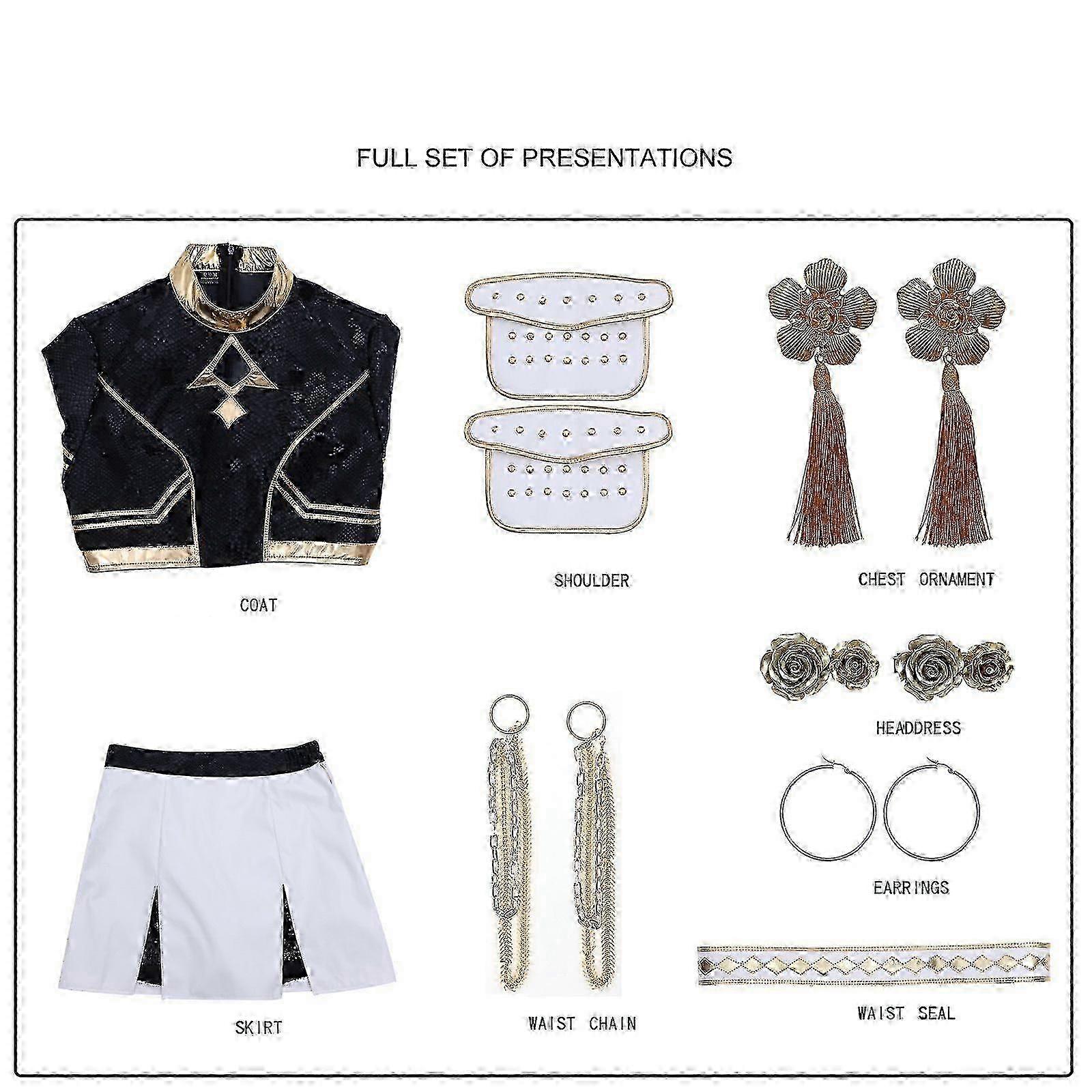 KPop Demon Hunters Cosplay Costume Set Rumi Mira Zoey Halloween Party ...