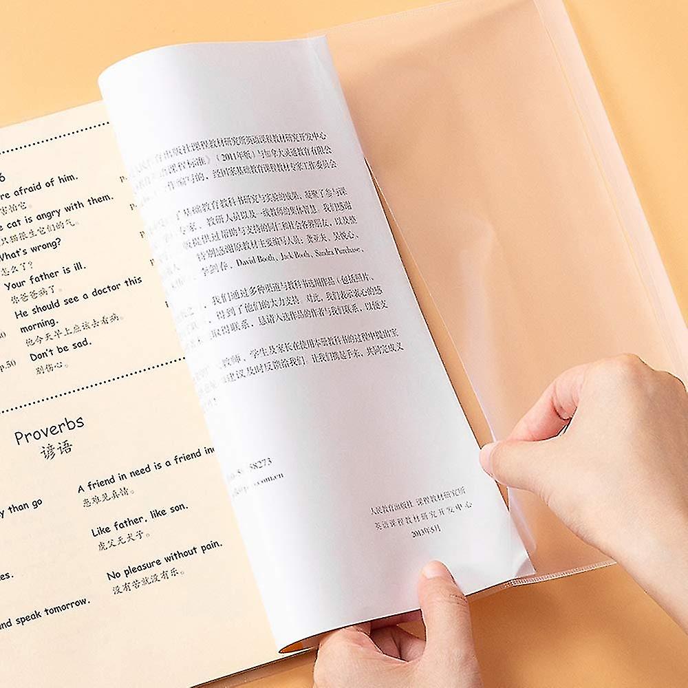 10pcs A4 Clear Exercise Book Covers, Transparent Book Cover, Thicken ...