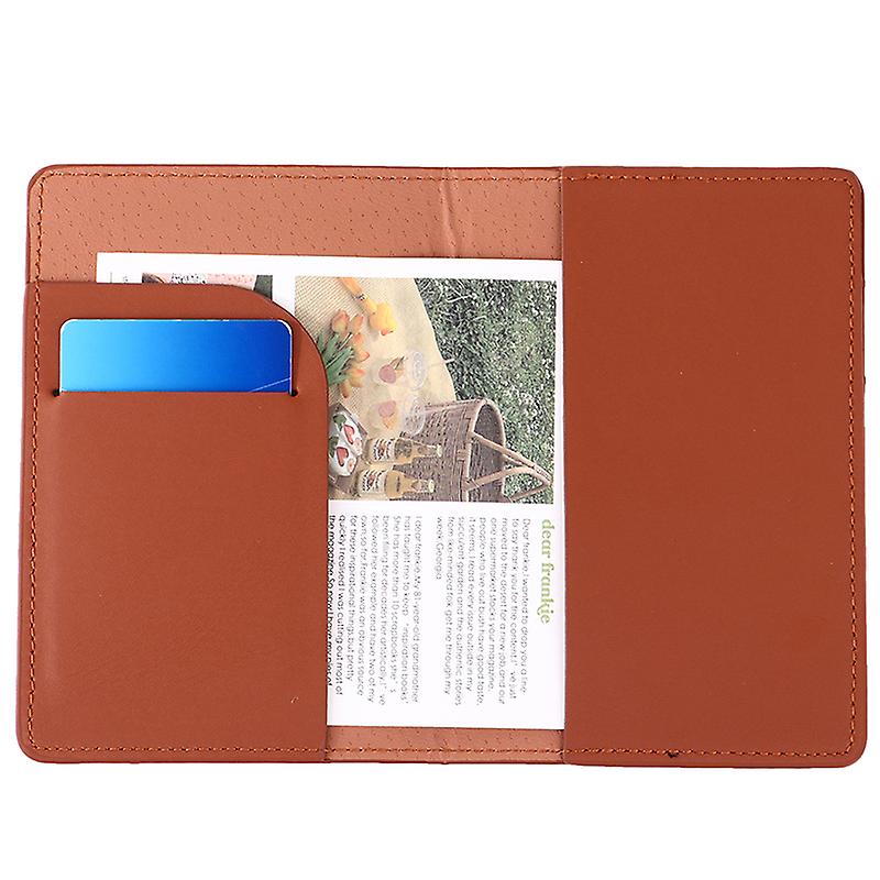 Passport Holder Passport Cover Leather Id Case Travel Passport Book ...