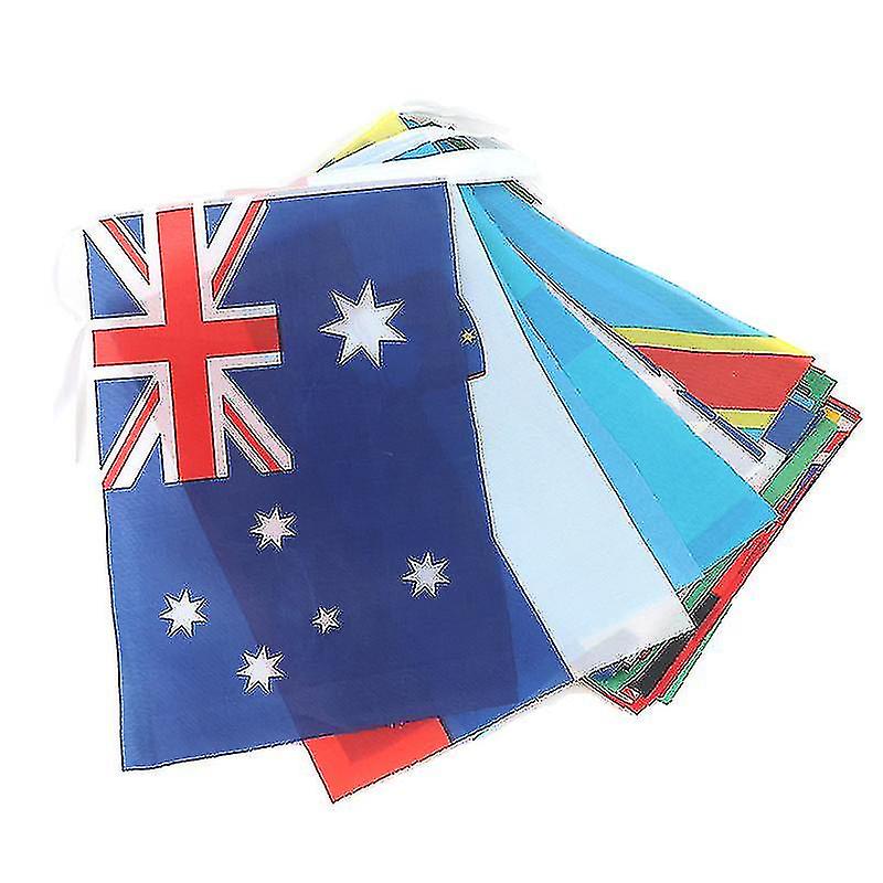 50 Countries Flag 1 String Hanging Flag Banner World Rainbow Flags ...