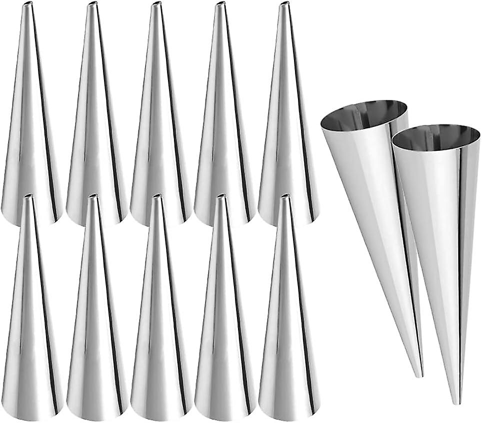 Set of 20 stainless steel cone molds 90 mm x 25 mm | Fruugo UK