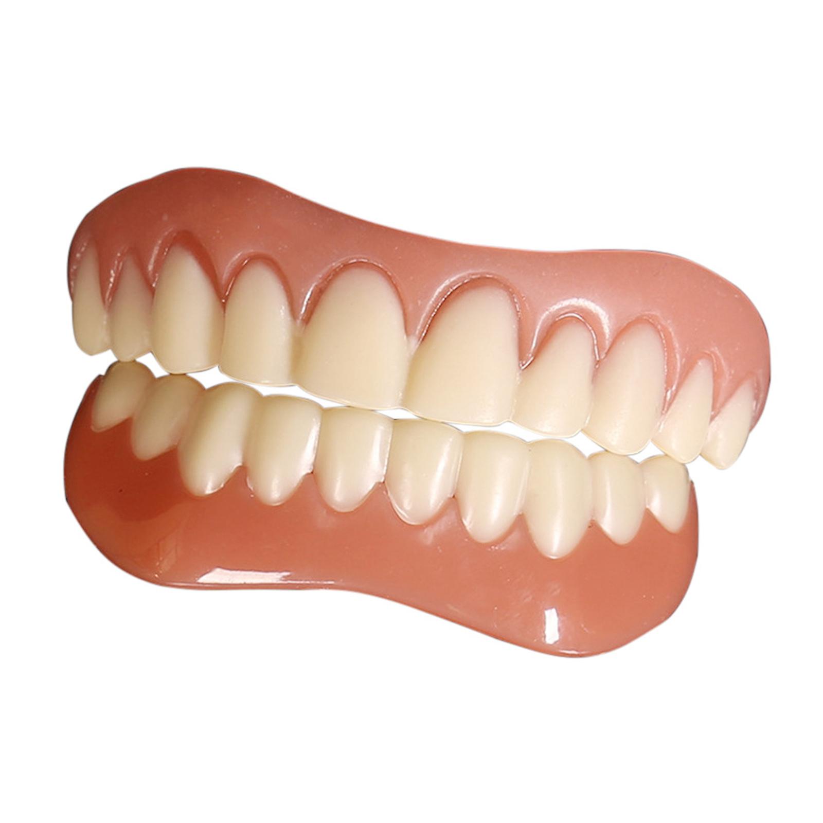 Upper/Lower False Tooth Cover Perfect Snap on Smile Veneers Comfort ...