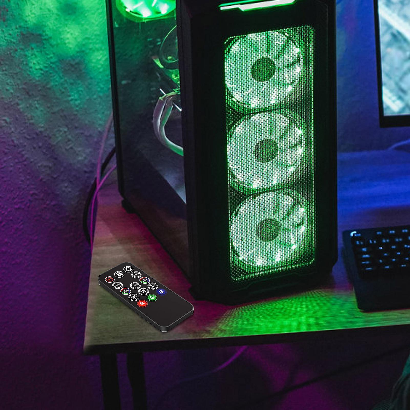 ARGB Controller with 14 Keys Remote Control 5V 3Pin to SATA Power ...