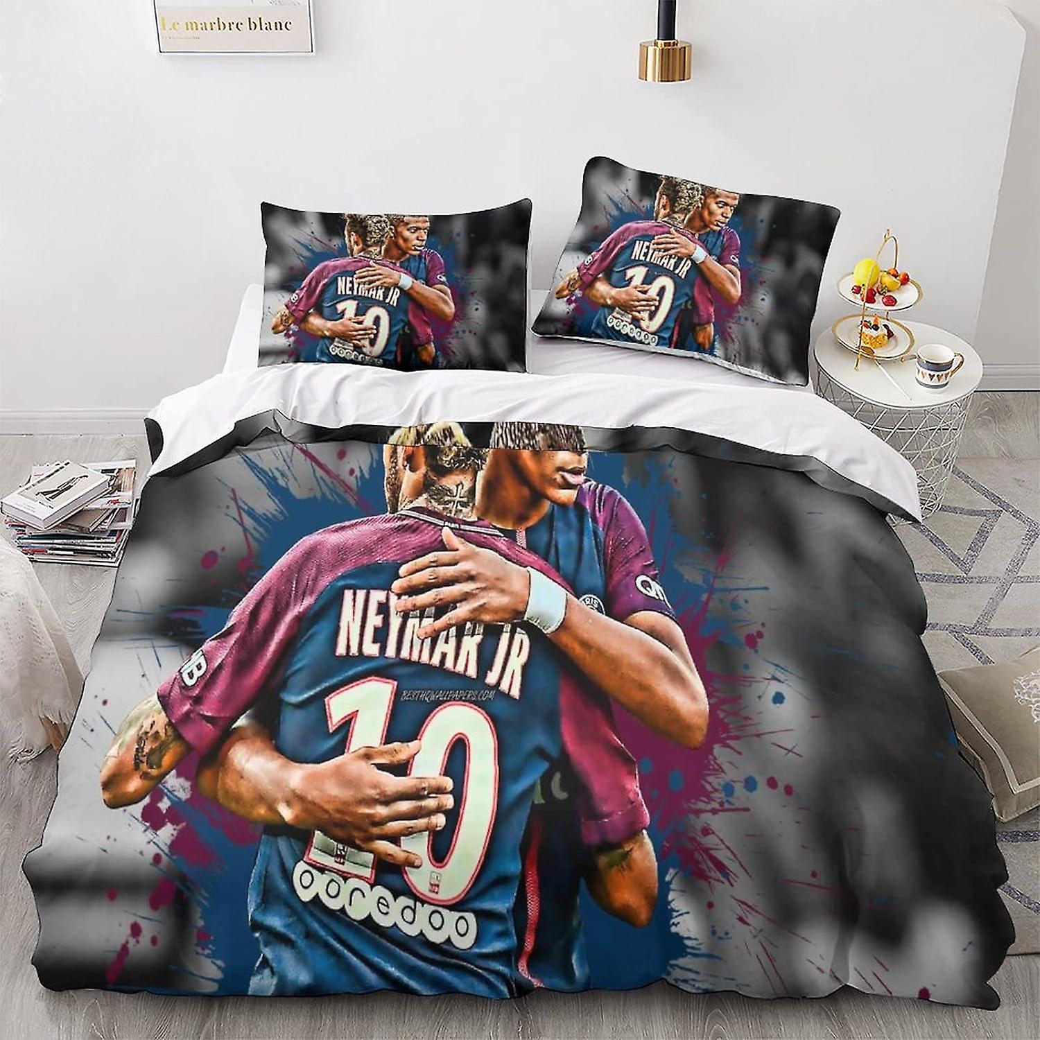Mbappe Duvet Cover Football Superstars Bedding Pieces Quilt Cover And ...
