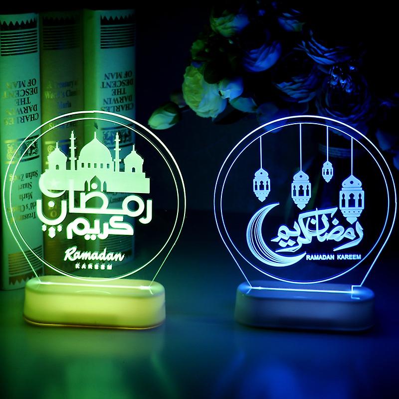 7-color Remote Control Moon Led Night Light Ramadan Decorations For ...