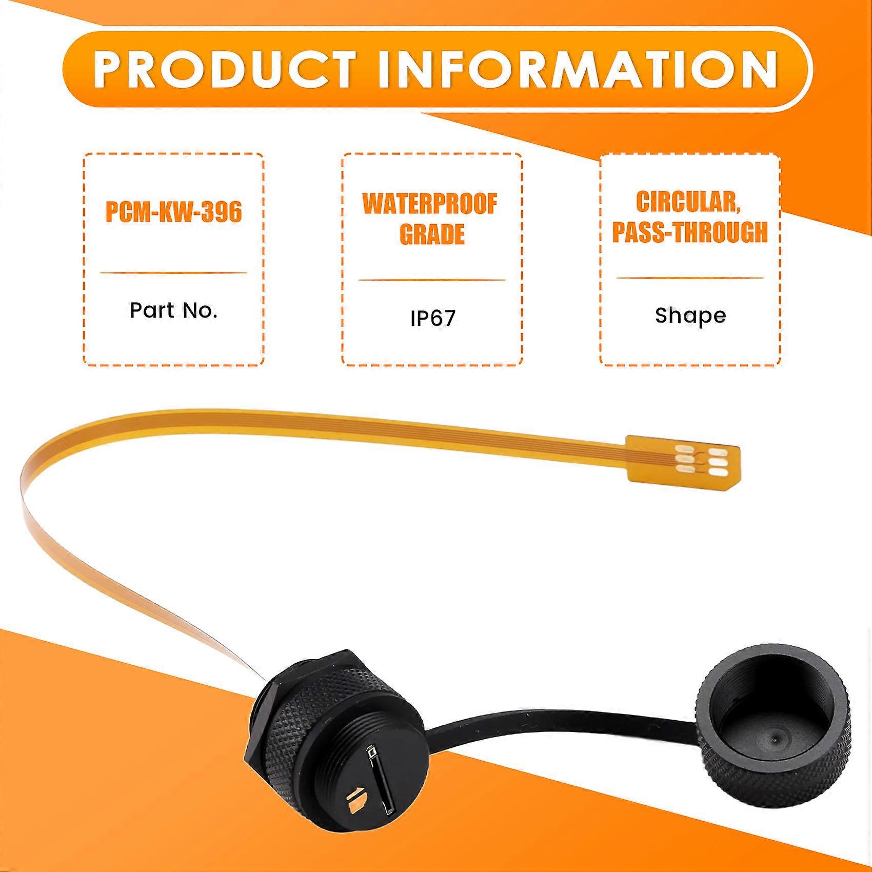 Waterproof Micro-SIM Extension Cable IP67 Micro-Sim Panel Mount ...