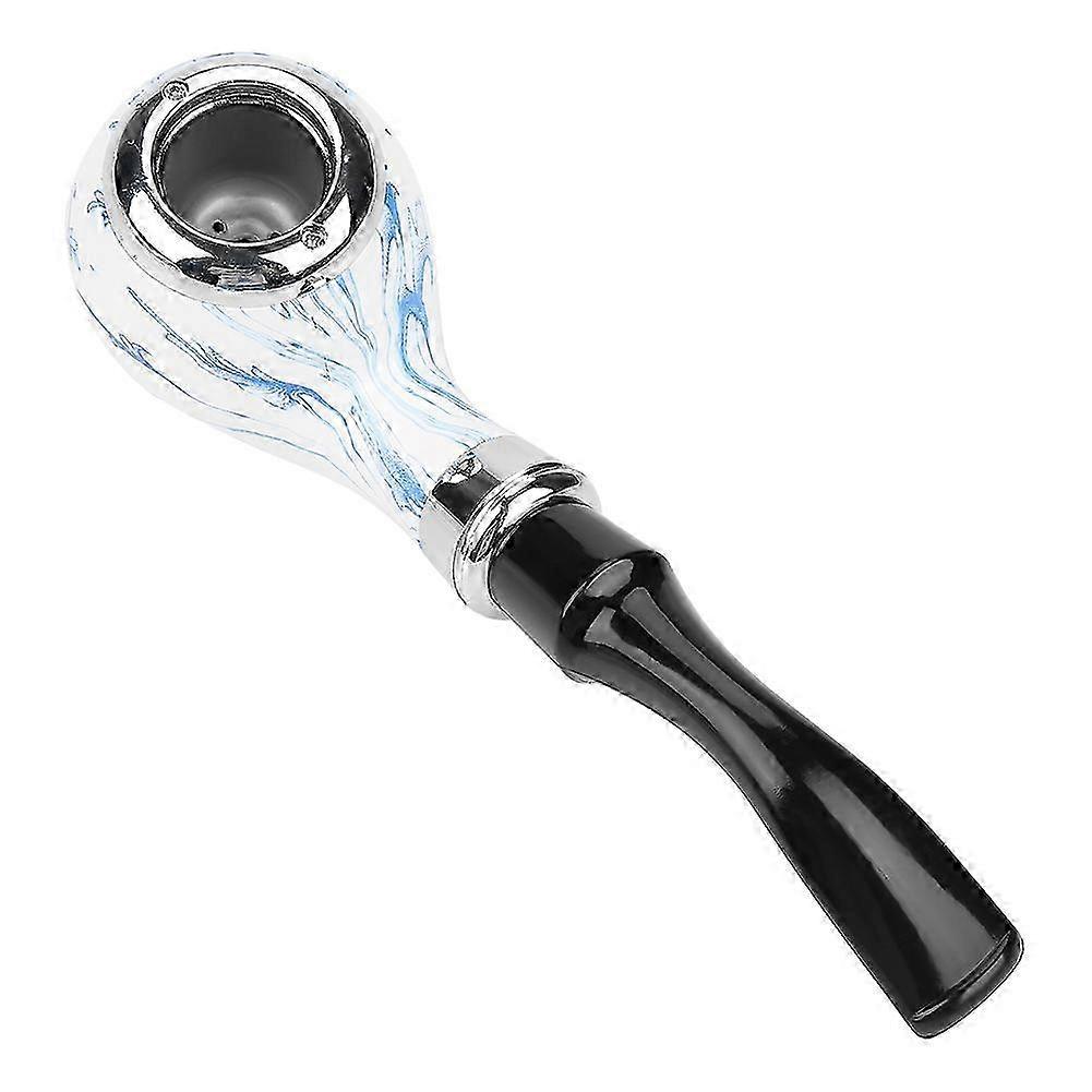 Porcelain Wood Tobacco Pipe for Smoking Cigarettes and Cigars in Blue ...