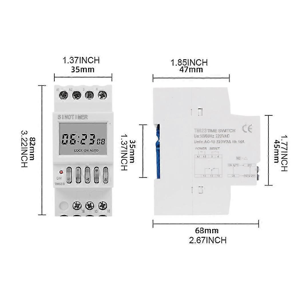 Digital Astronomic Timer Switch Indoor Timer with Astronomical Clock ...