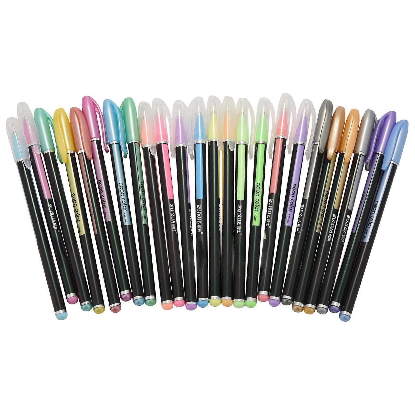 ZUIXUA 48 Gel Pens set, Color gel pens Glitter Metallic pens Good gift ...