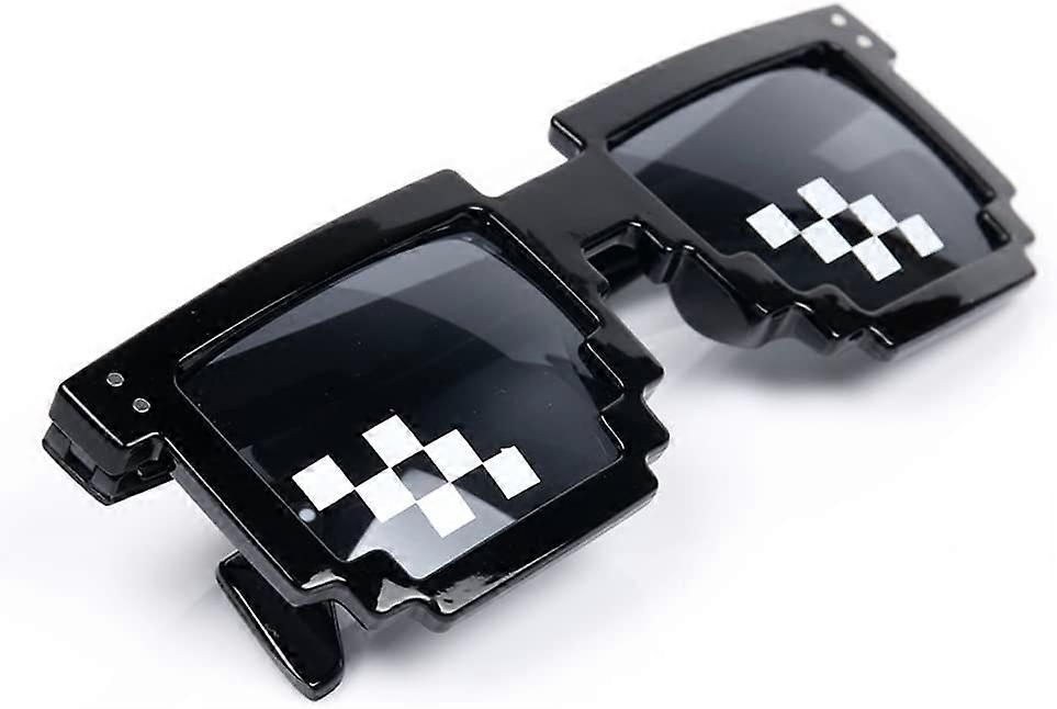 Thug Life Set of 3 Glass Sunglasses for Men and Women with 8 Pixels ...