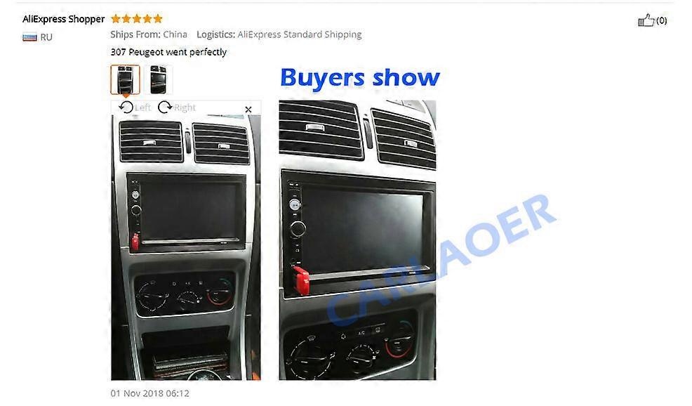 Car frame for Peugeot 307 2001-2008 audio conversion dashboard panel ...