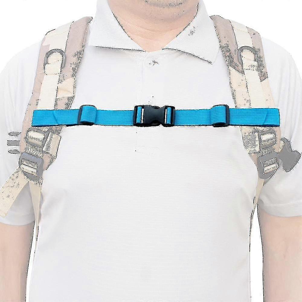 Children's School Bag Non-slip Belt Chest Buckle Belt Backpack,blue ...