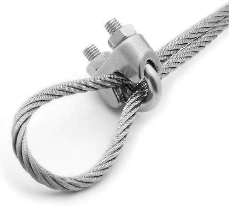 20pcs Stainless Steel Cable Clips,m4 Cable Clips,Metal Cable Clips,4mm ...