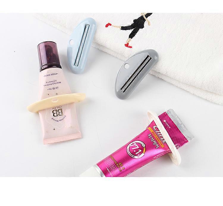 8 Pack Bathroom Toothpaste Dispenser Toothpaste Clips (Blue, Grey ...