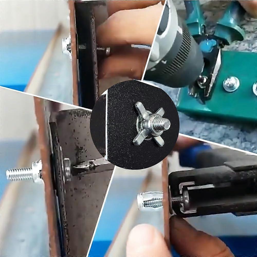 Petal Nut - Hollow Metal Wall Nuts for Hollow Wall Iron (M6 x 25, Pack ...