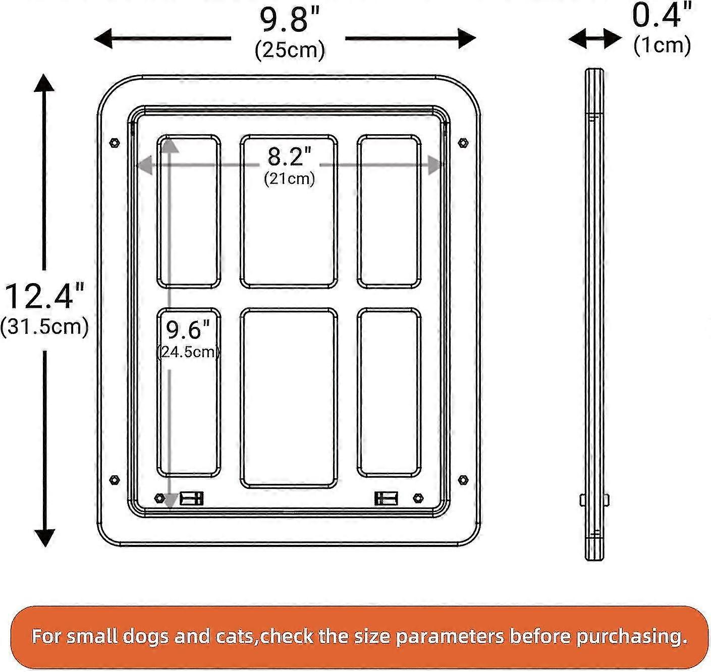 Cat Flap Fly Screen Automatic Closure, Dog Flap With Magnets Flap ...