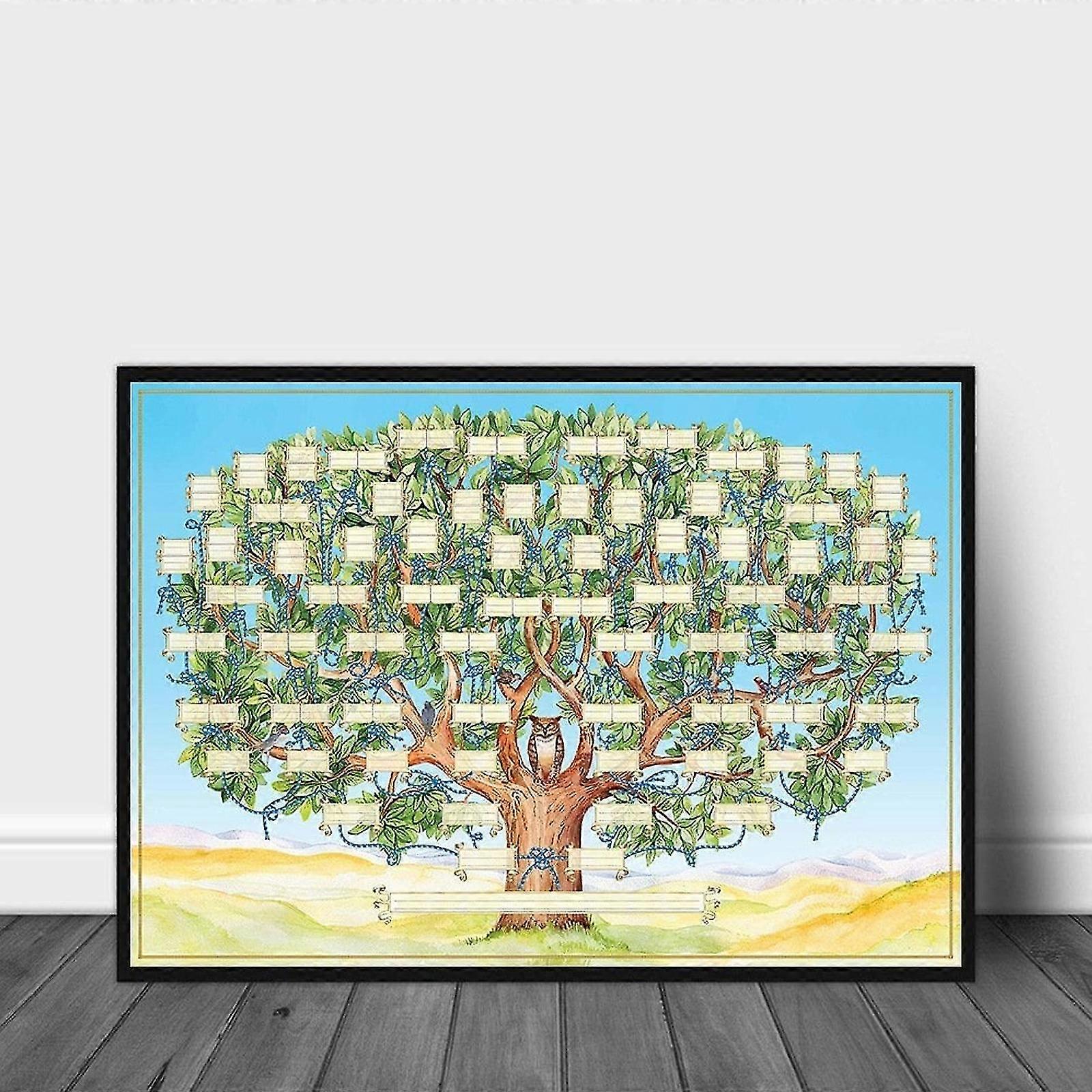 Family Tree Poster, Family Tree Chart to Fill in, Family Member Chart ...