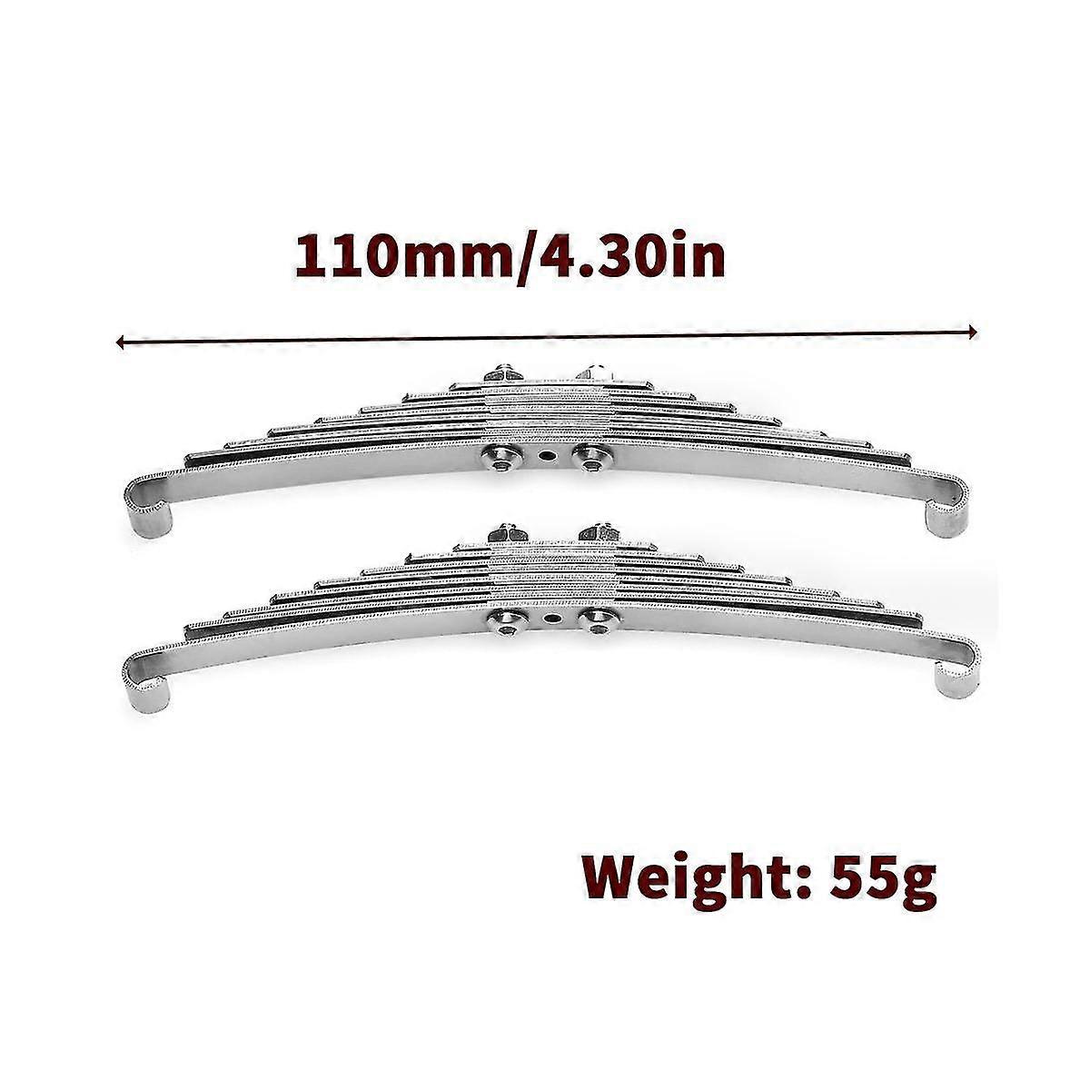 1 Pair Front Suspension Steel Leaf Spring For 1/14 Tractor Trailer ...
