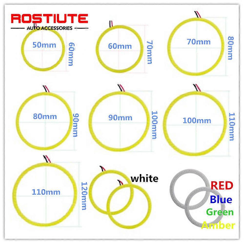 2PC Car Led Halo Ring Angel Eyes for Automotive Motorcycle Circular Led ...