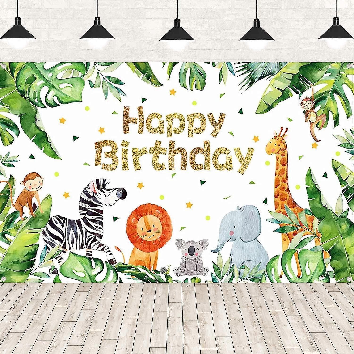 Safari Jungle Birthday Decorations Party Supplies Animals Theme ...